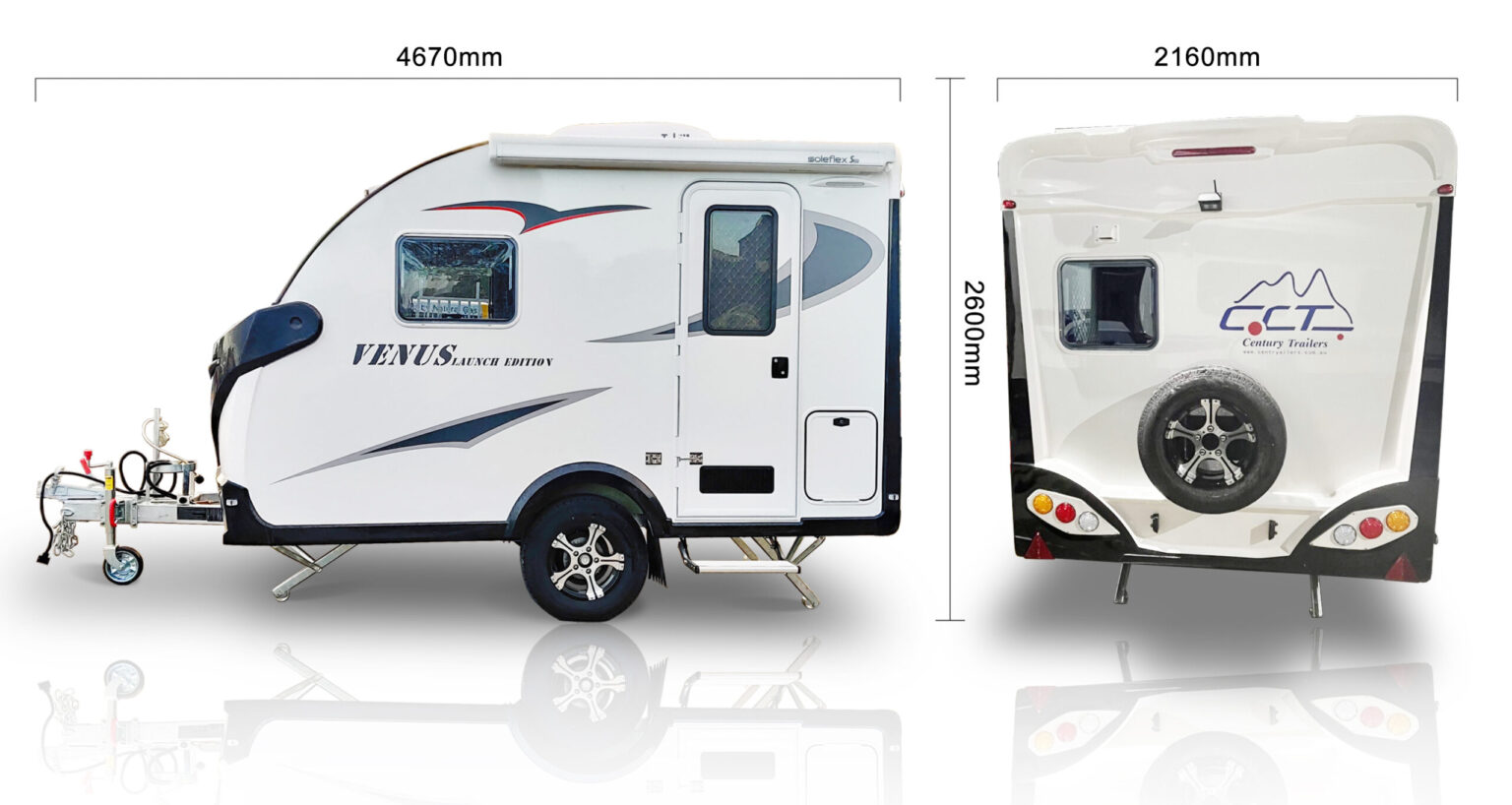 Caravan Venus11 | 11 Foot Caravans | Century Trailers